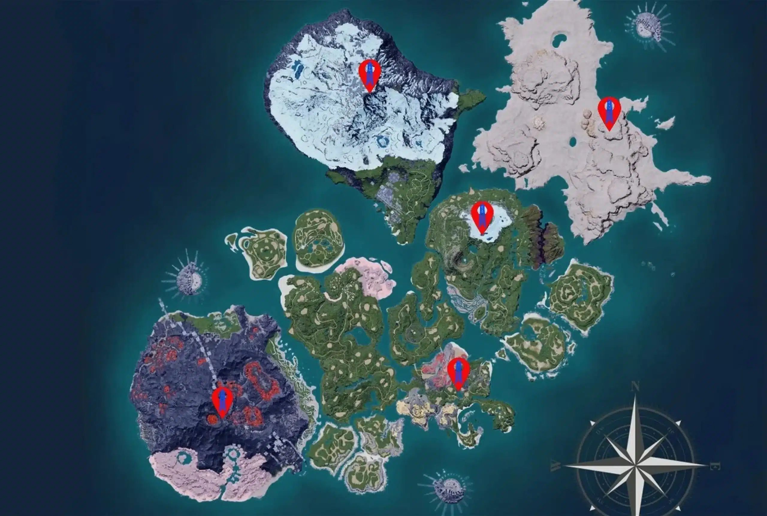 Ubicaciones de las Torres de Jefes en Palworld - El Chimo